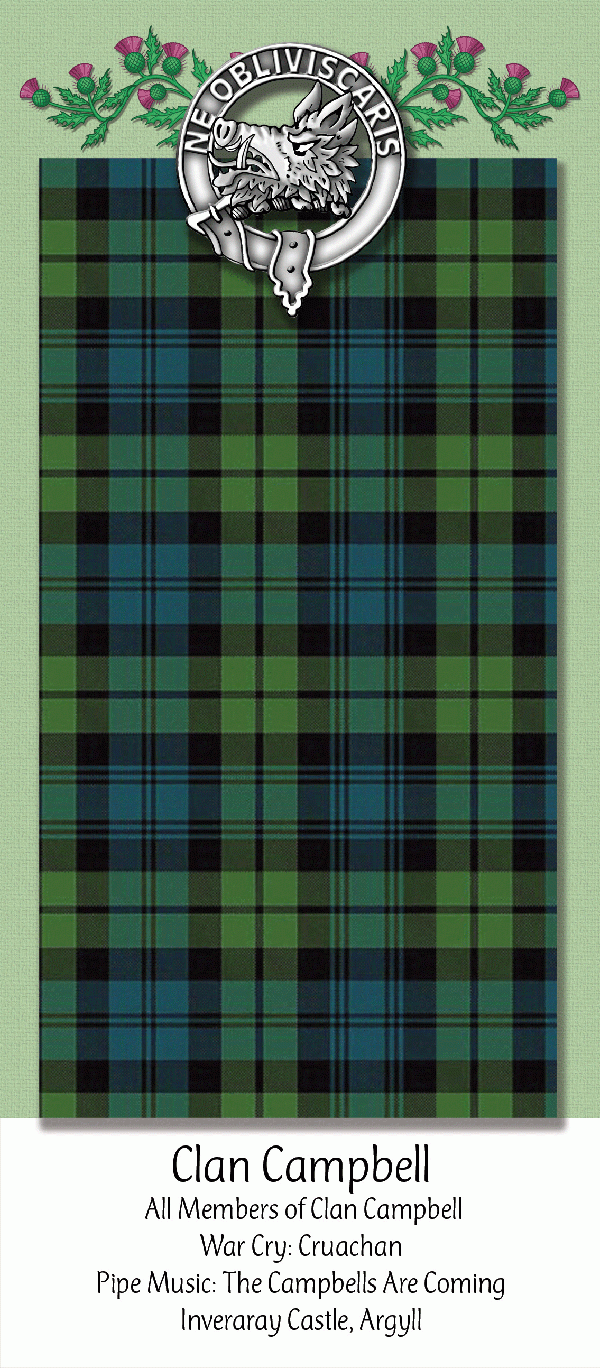 Campbell Clan Tartan Campbell Clan Tartan